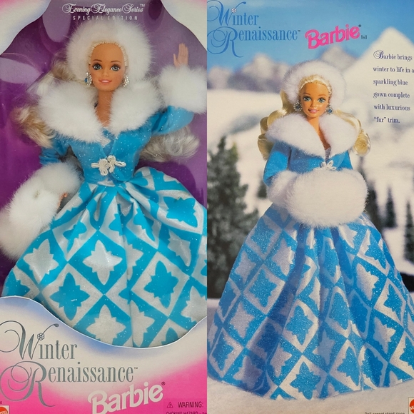Barbie | Other | Nrfb Vintage 996 Winter Renaissance Barbie Evening ...